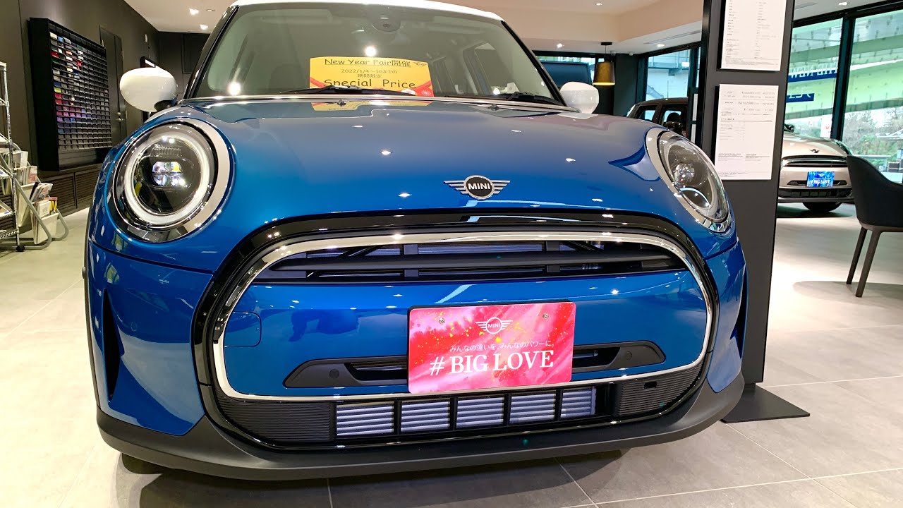 ミニクーパー 2021 Mini Cooper. Blue. Walk around - YouTube