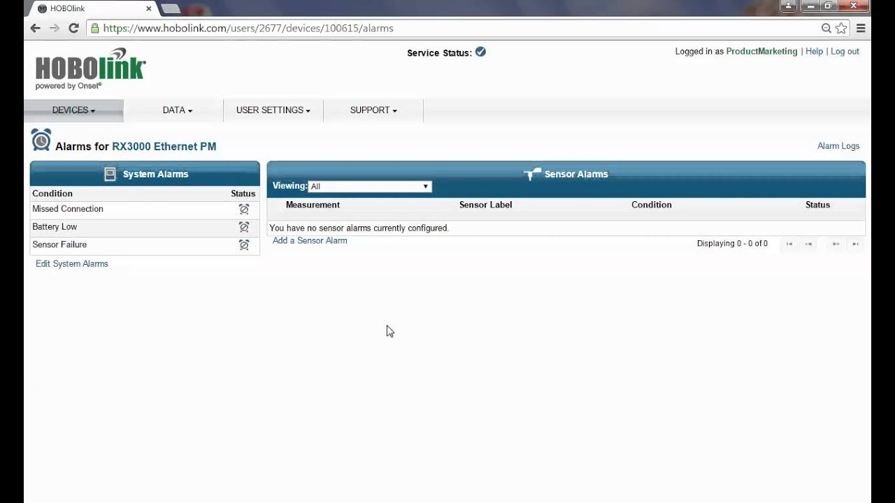 Alarms & Relays (HOBOlink and RX3000) - YouTube