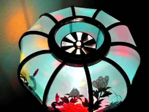 Japanese rotary lantern kyoto style - YouTube