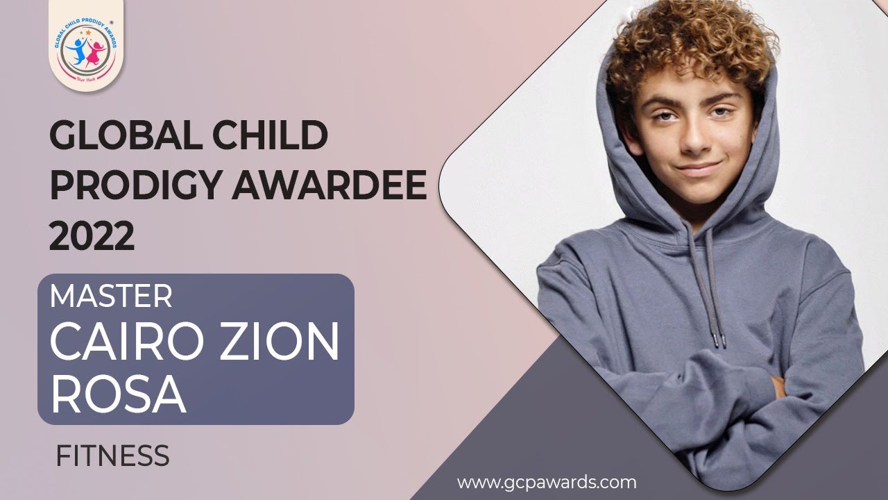 Master Cairo Zion Rosa | Global Child Prodigy Awardee 2022 in Fitness category || GCP Awards ...