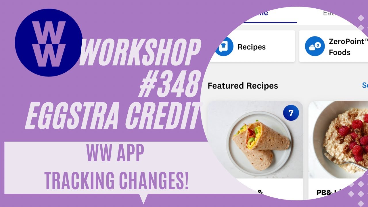 WW Digital Wellness Workshop #348 EGGSTRA CREDIT: WW App Tracking ...
