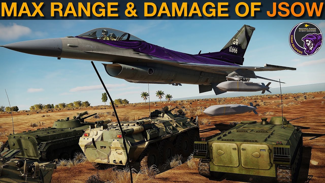 Max Range & Damage Of AGM-154A JSOW | DCS WORLD - YouTube