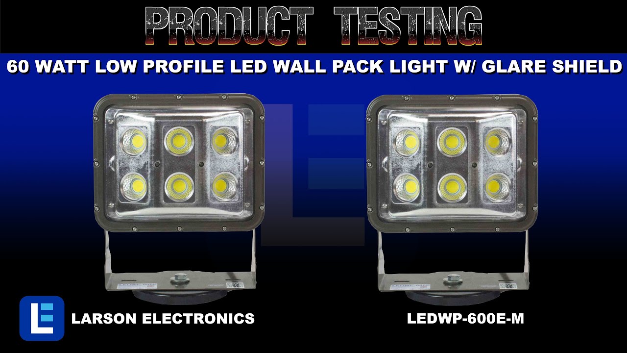 60 Watt Low Profile LED Wall Pack Light w/ Glare Shield - Magnetic ...