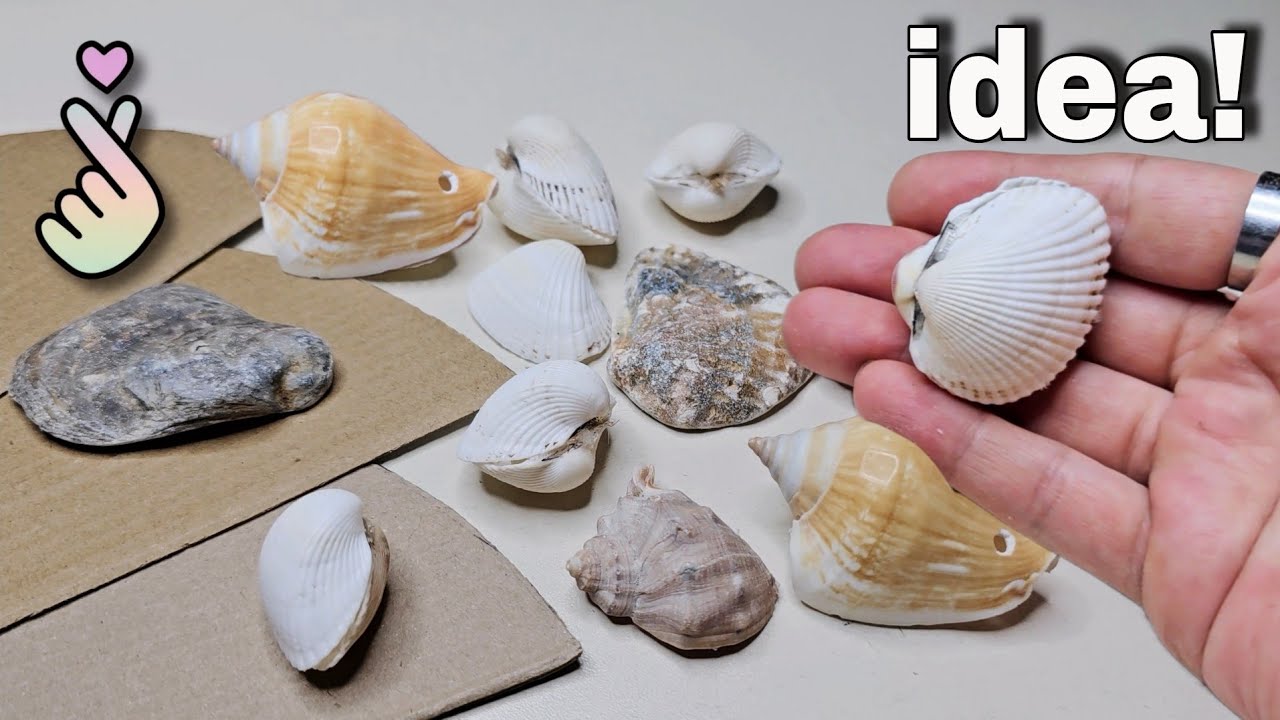 Incredibly Sweet Idea Made with Seashells and Cardboard! 🥰♻️👍 - YouTube