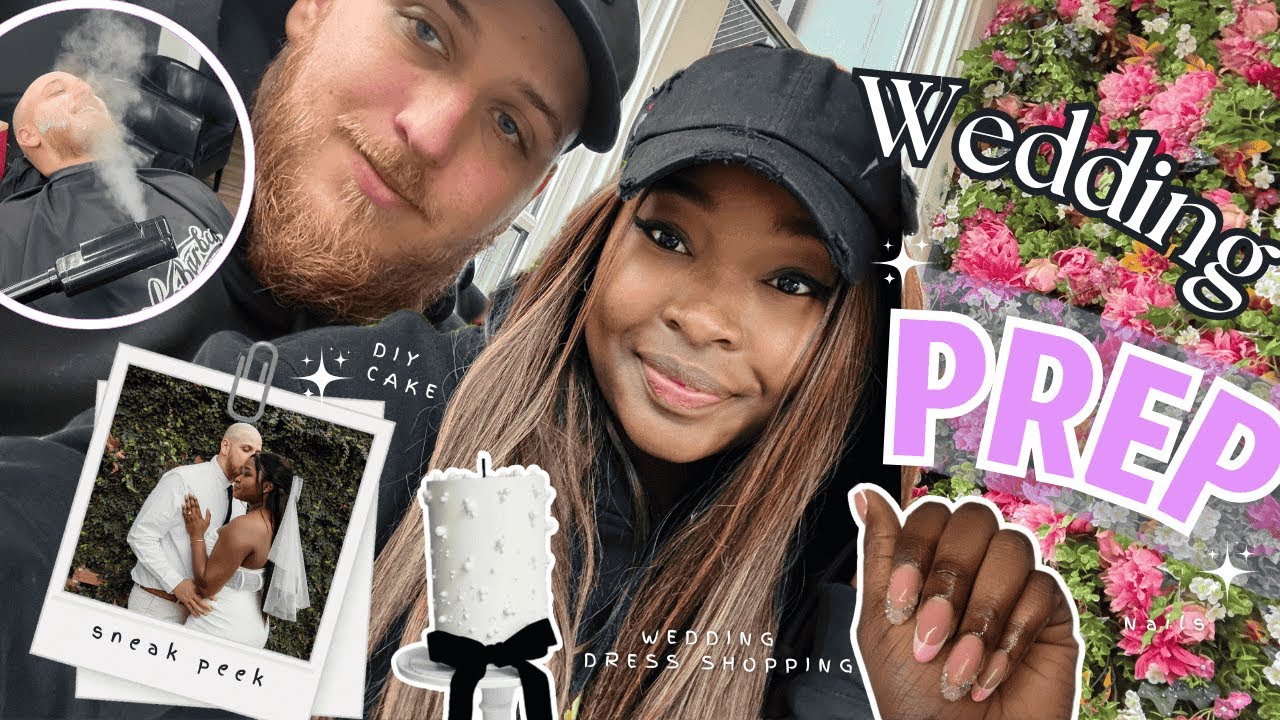 WEDDING PREP VLOG!💍 | Wedding Planning | DIY Wedding Cake | Dress ...