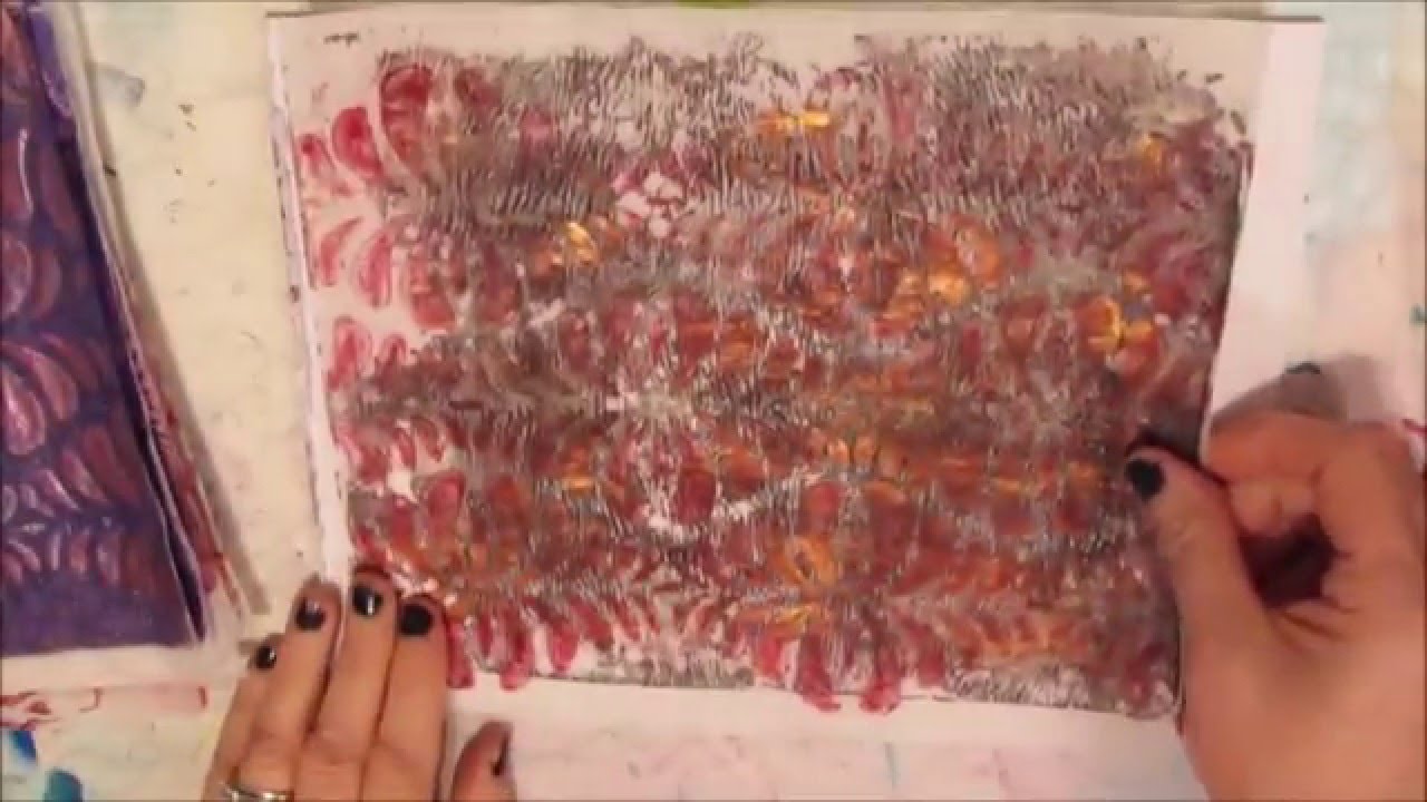 Gelli Printing Tutorial with Karen Burchill - YouTube