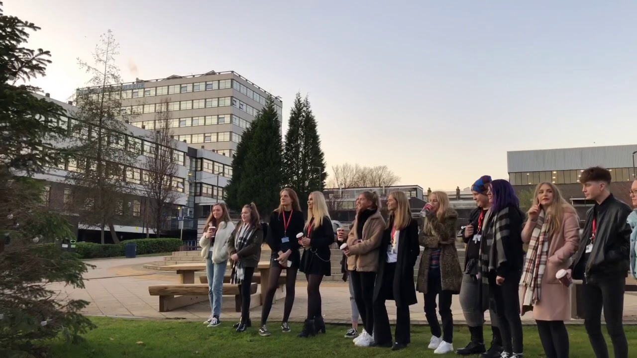 Christmas Light Switch On Newcastle College - YouTube