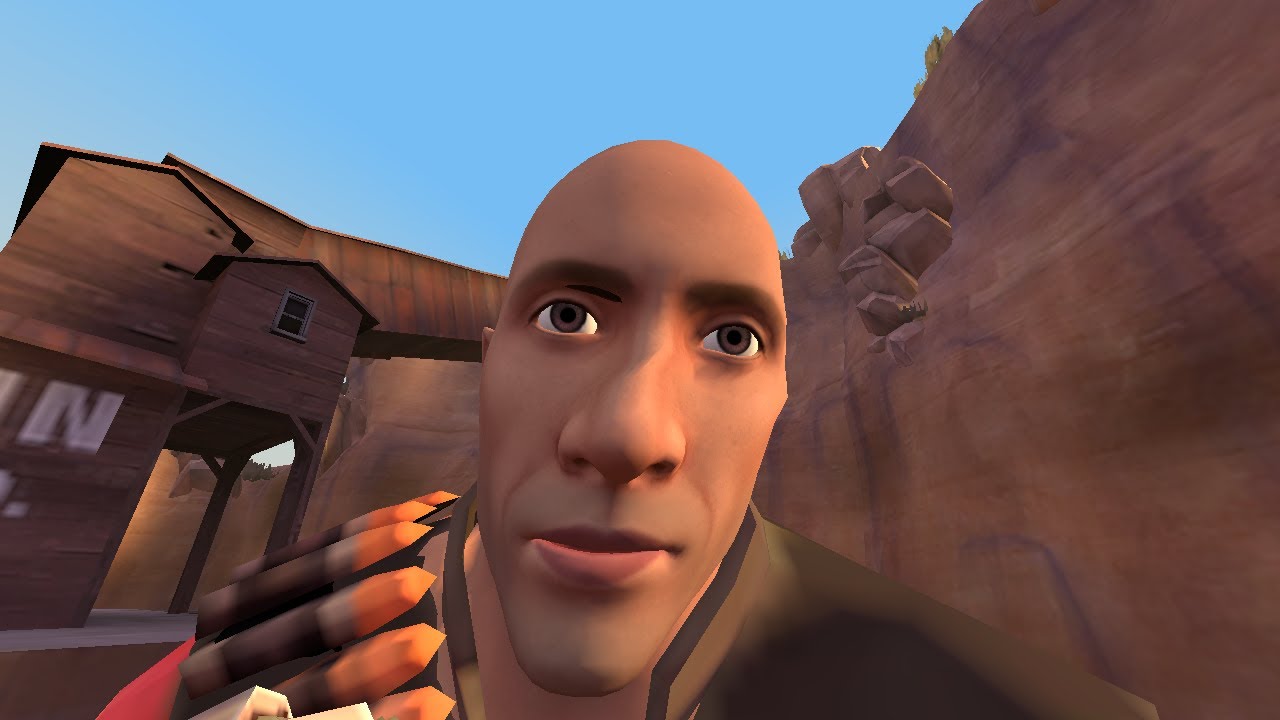 i actually played as the rock in tf2 - YouTube