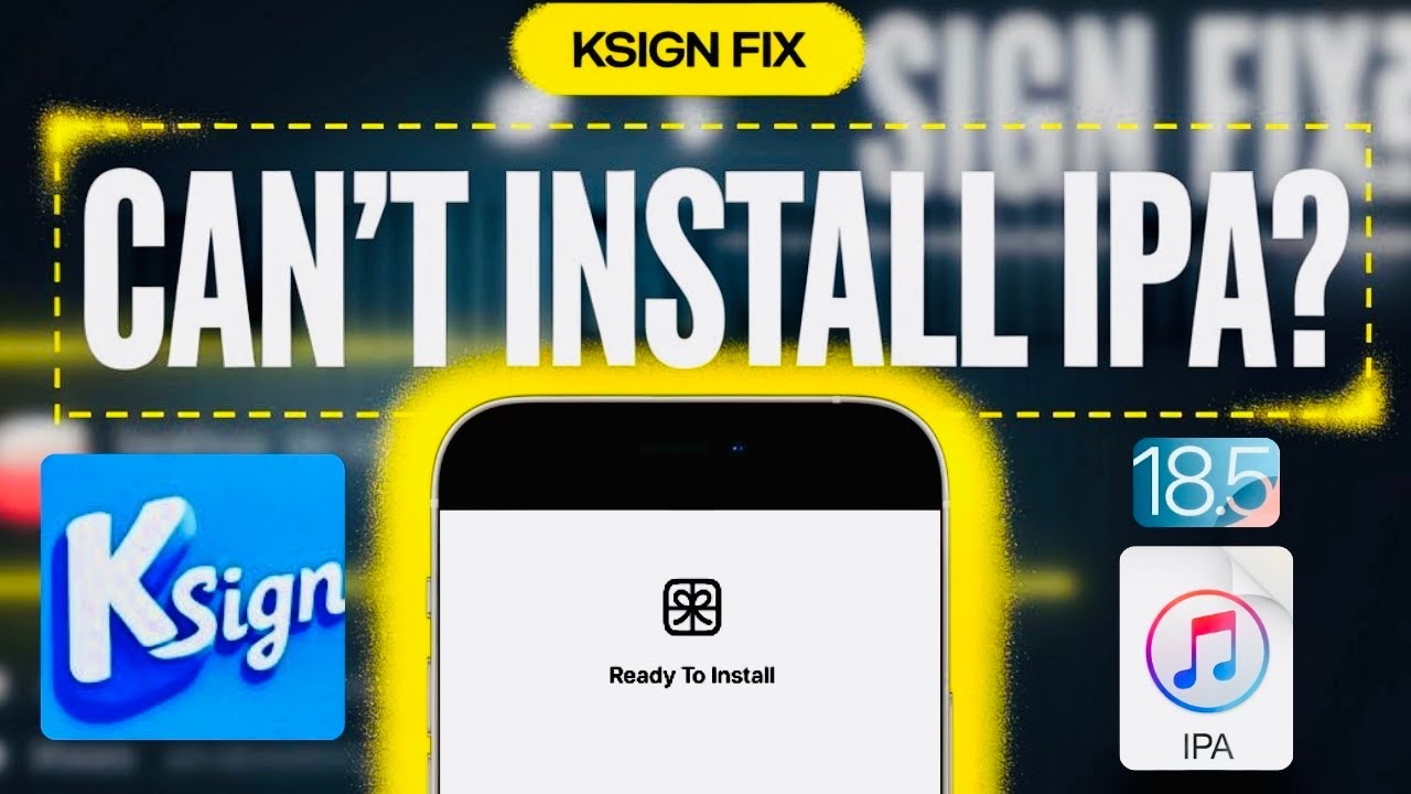 KSign “Ready to Install” Fix | Install IPA Files on iPhone & iPad iOS ...