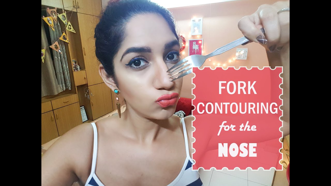 Two minute Nose Contouring with a FORK| The Style Chair Makeup Videos - YouTube