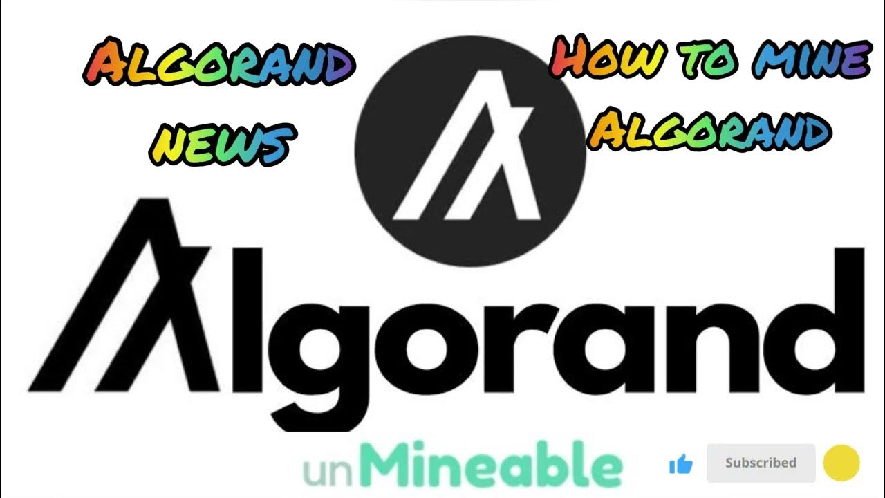 Mining ALGO with unMineable - YouTube