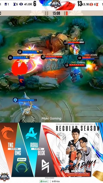 MPL Philippines Season 14 | Regular Season | Week 1 Day 1 | TNC Pro Team VS Smart Omega Game 2 ...