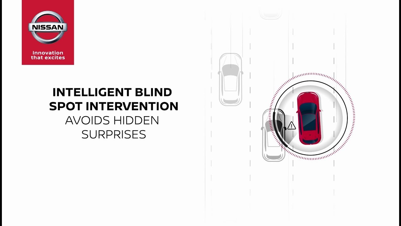 Intelligent Blind Spot Intervention: Nissan Intelligent Mobility - YouTube