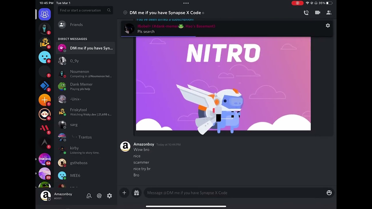 WATCH OUT FOR THIS FAKE NITRO SCAM ON DISCORD! - YouTube