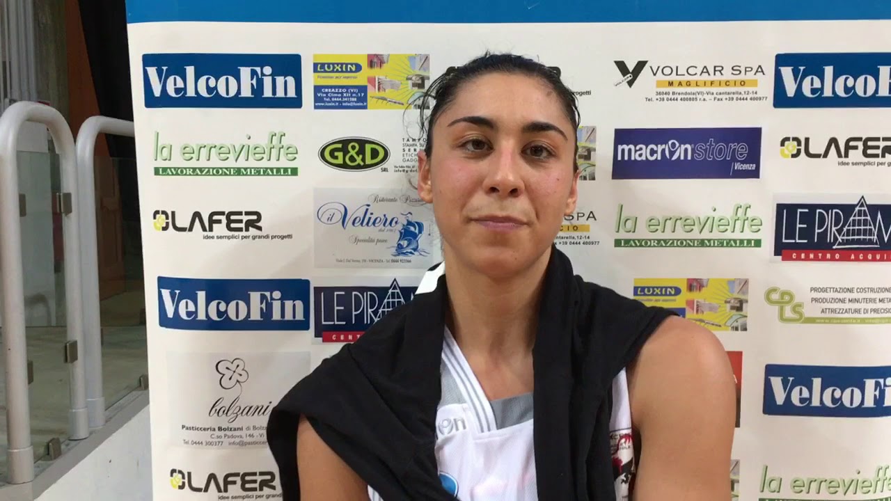 Basket - Federica Monaco (Velcofin Vicenza) dopo Albino in casa - YouTube