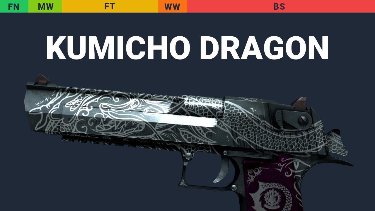 Desert Eagle Kumicho Dragon - Skin Float And Wear Preview - YouTube