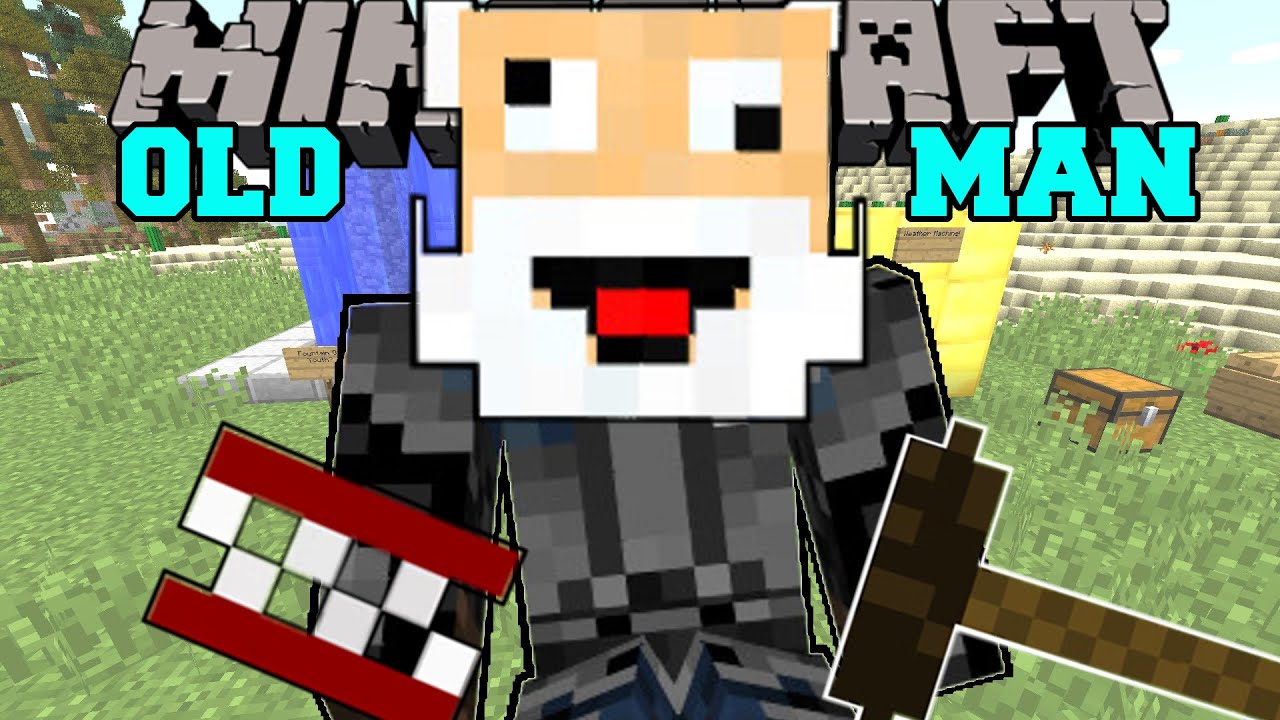 Minecraft: I AM AN OLD MAN! (BINGO CARDS, DENTURES, CANES, & MORE!) Mod ...