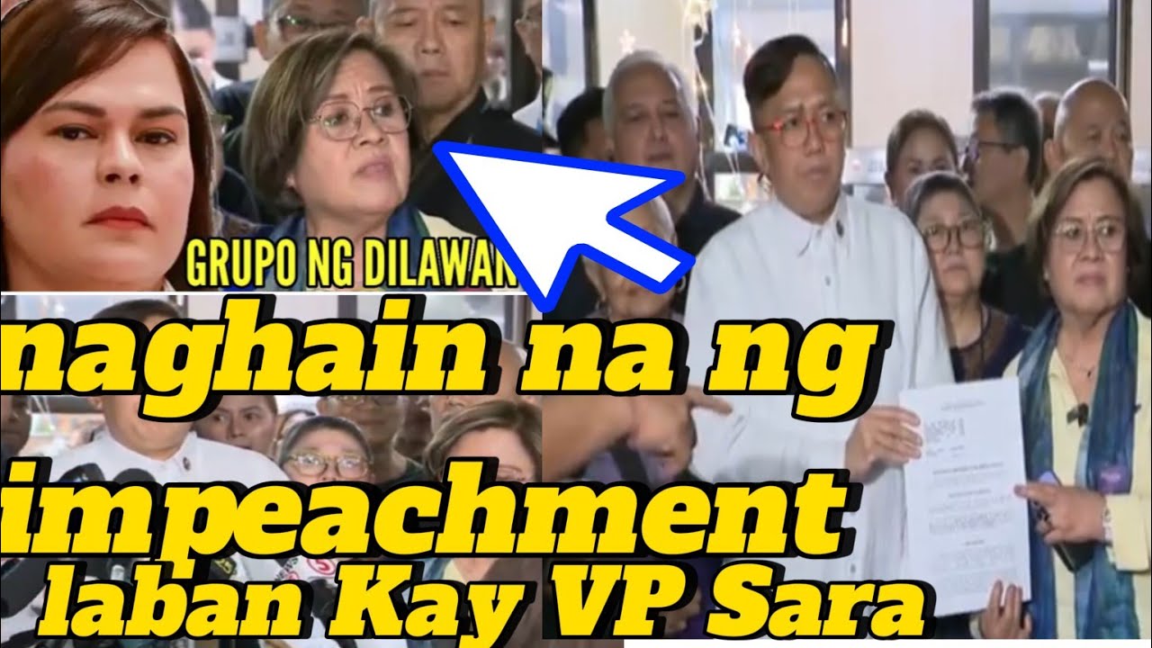nag file na ng impeachment complain Sila delima - YouTube