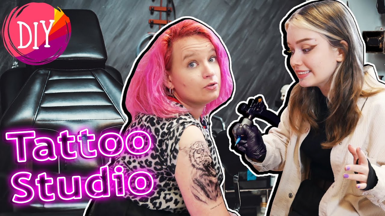 TATTOOS & PIERCINGS für die CREW! Unser neuer Tattooshop im DIY Studio ...