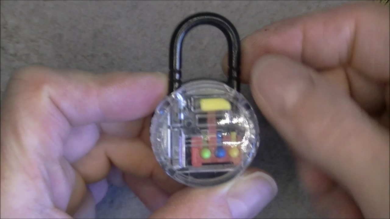 A totally pointless card lock from the surplus store - YouTube