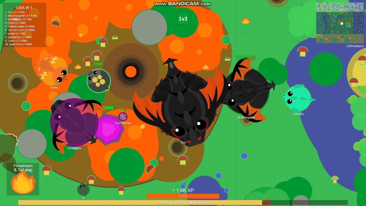 Sun getting King Dragon in Mope.io - YouTube