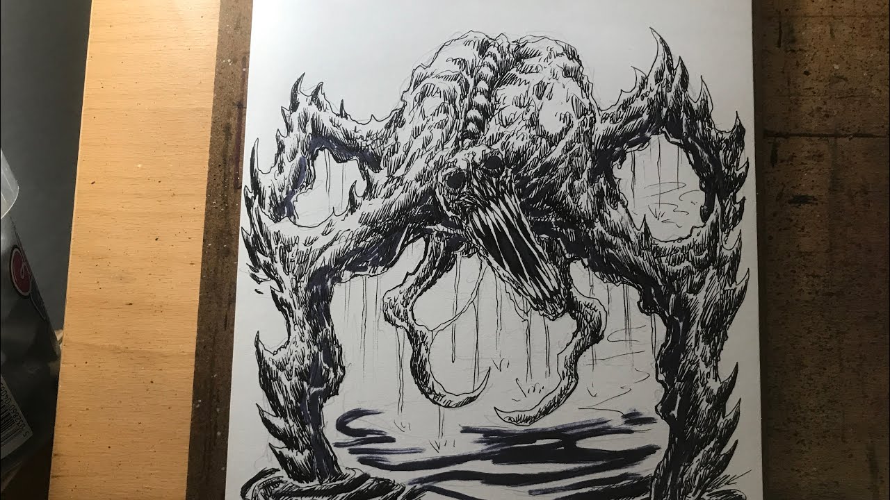 Drawing Sewer Creature Thing - YouTube