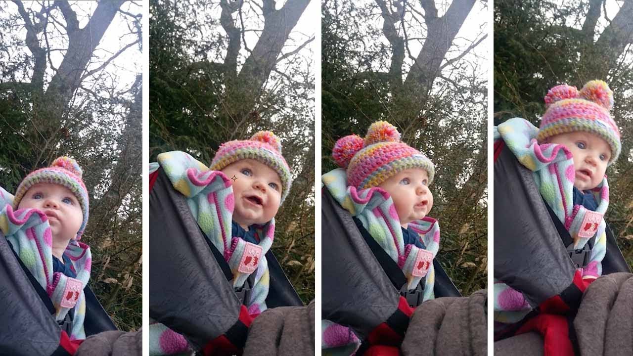 Adorable Baby Girl Hears Birdsong For The First Time - YouTube