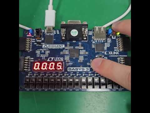FPGA(BASYS 3, VItis) - Stopwatch - YouTube