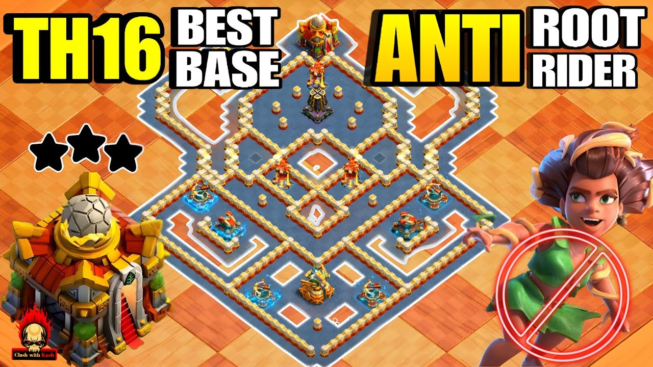 *AFTER UPDATE* TH16 BASE ! BEST TH16 WAR BASE WITH LINK! ANTI 2 STAR ...