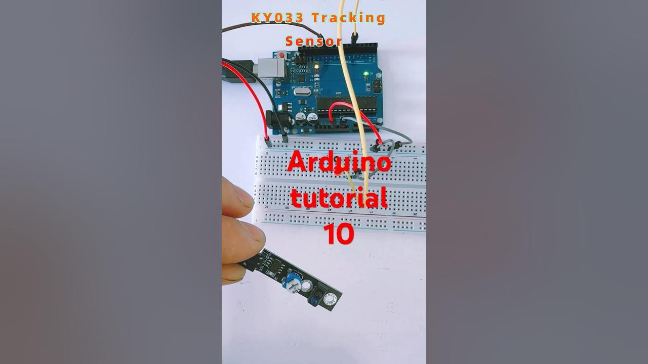 Arduino Tutorial 10: The usage method of KY033 tracking sensor #arduinotutorial #arduinoproject ...