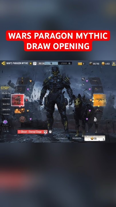 Wars Paragon Mythic Draw Opening - COD Mobile - YouTube