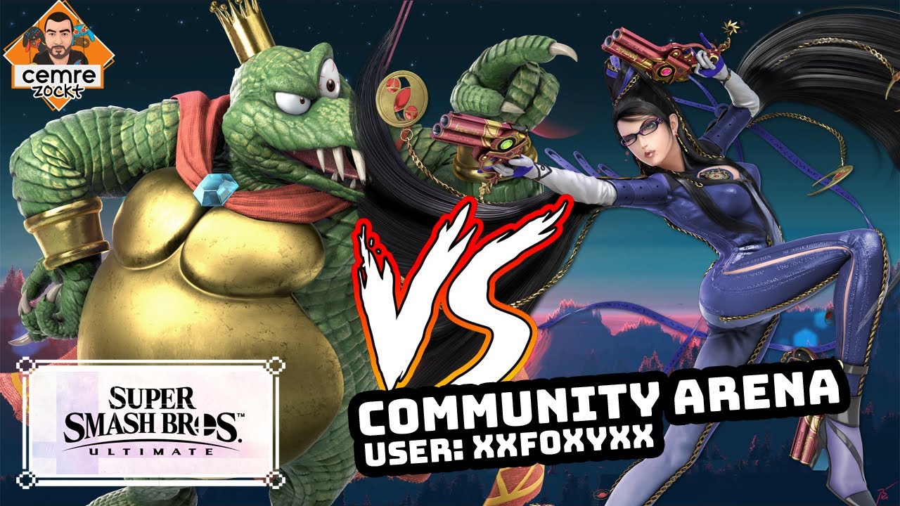 Brutaler Finisher⚡Community Arena⚡ vs Bayonetta | King K Rool | Super ...