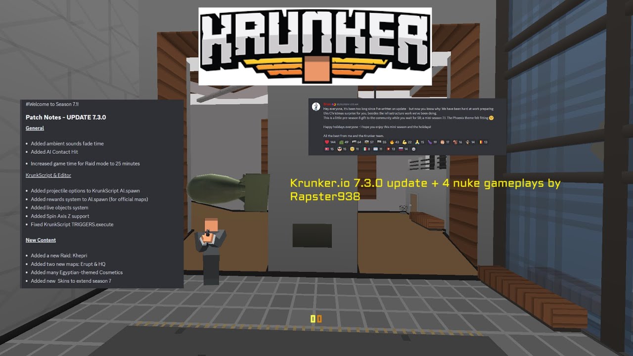 Krunker.io 7.3 update + 4 nuke gameplay - YouTube