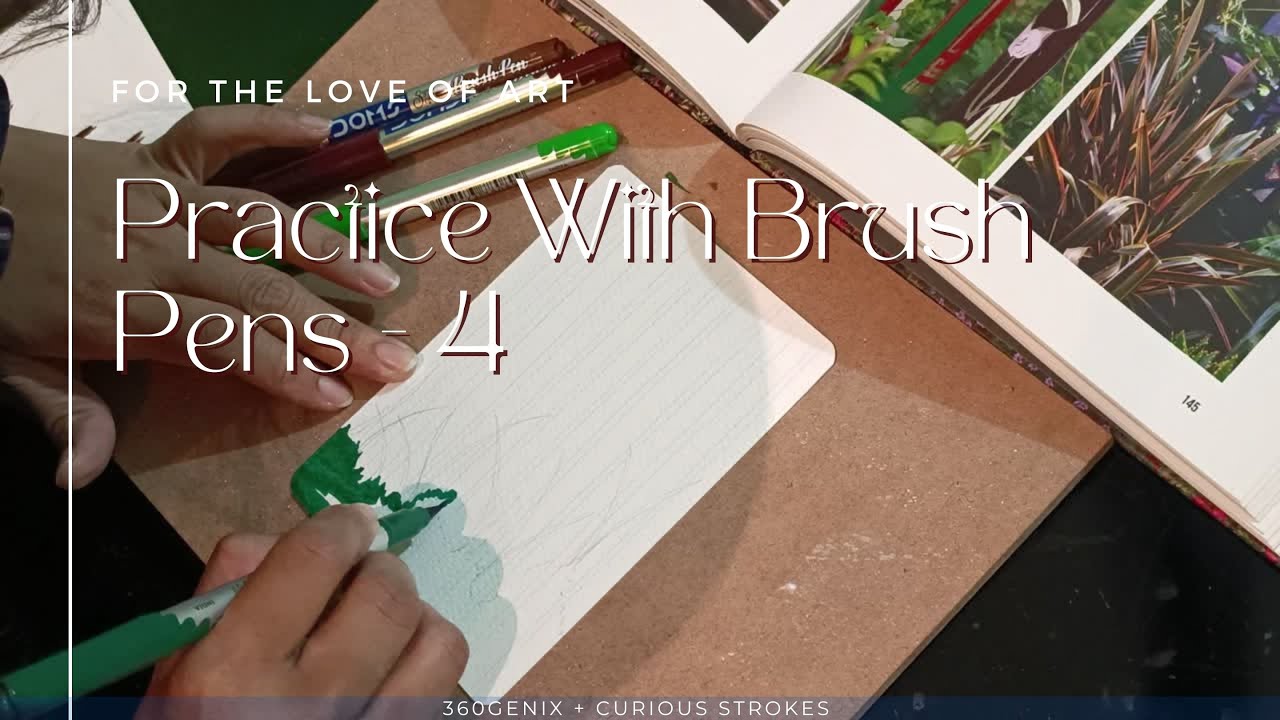 Exploring Brush Pens - Learning Brush Pen Art | Image 4 - YouTube