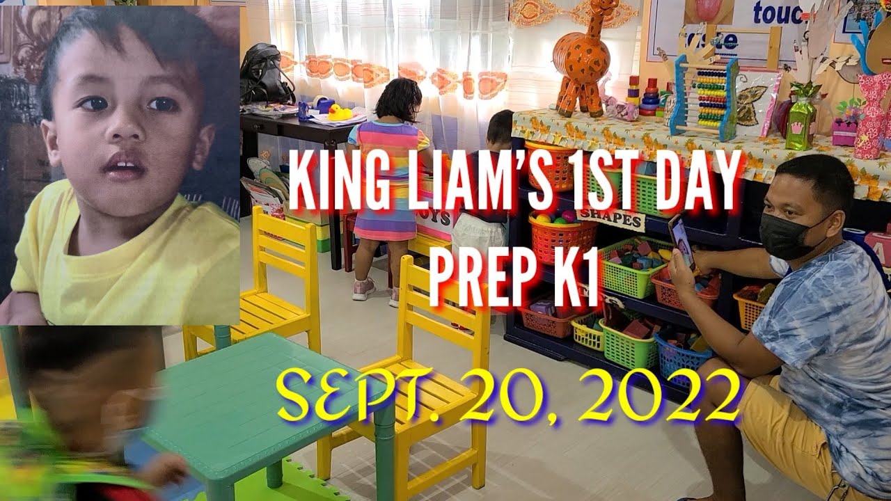 KING LIAM'S 1ST DAY IN PREP K1 - YouTube