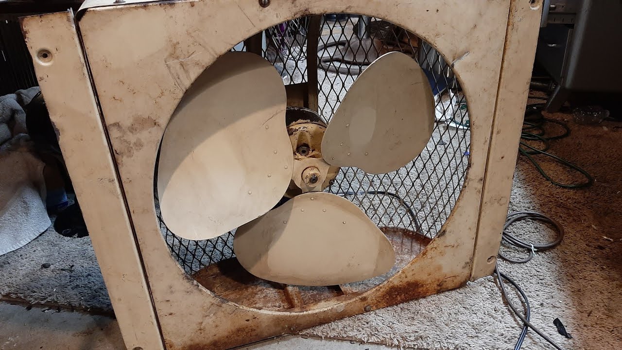 Emerson electric 746310-ab window fan - YouTube
