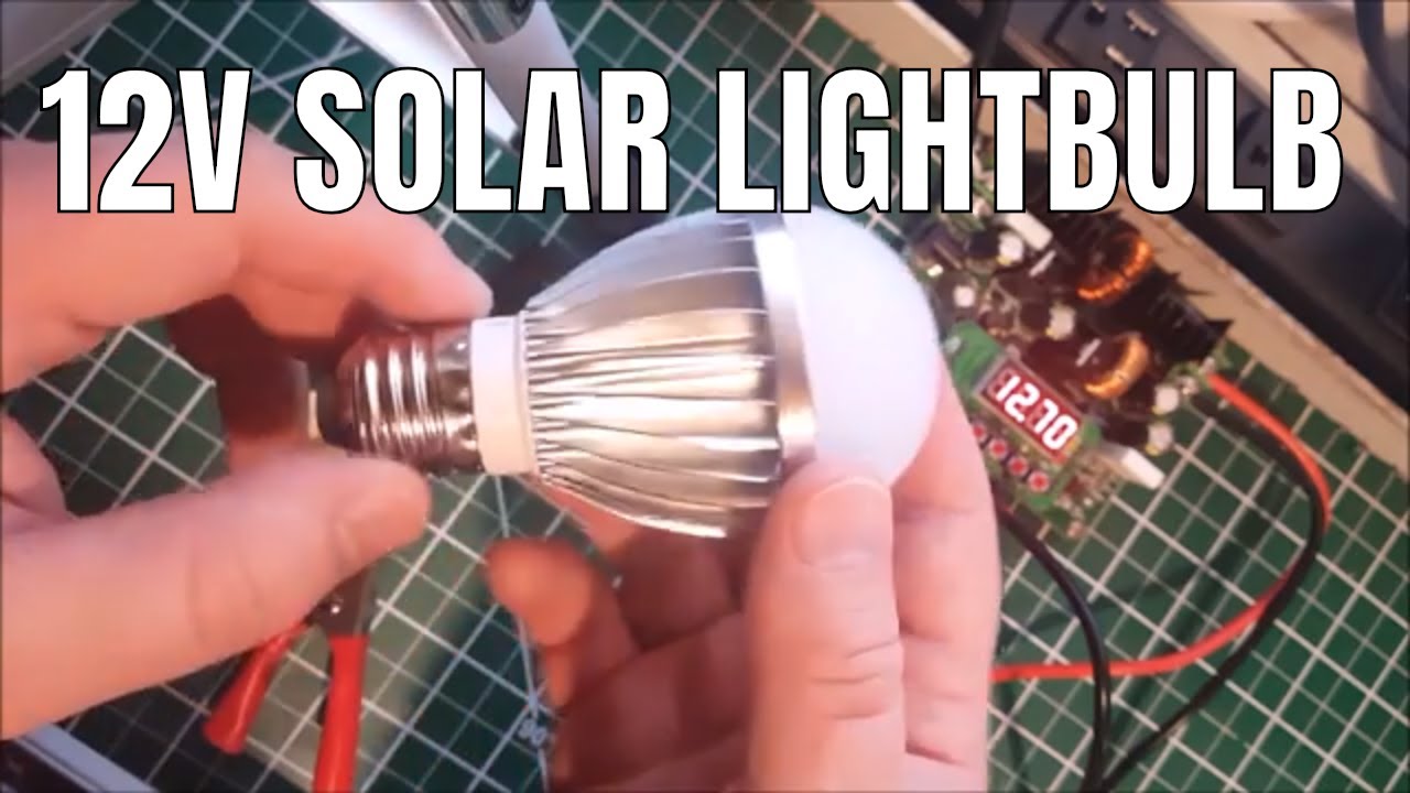 Product: 5w 5v-12v DC E27 LED light bulb for Solar - YouTube