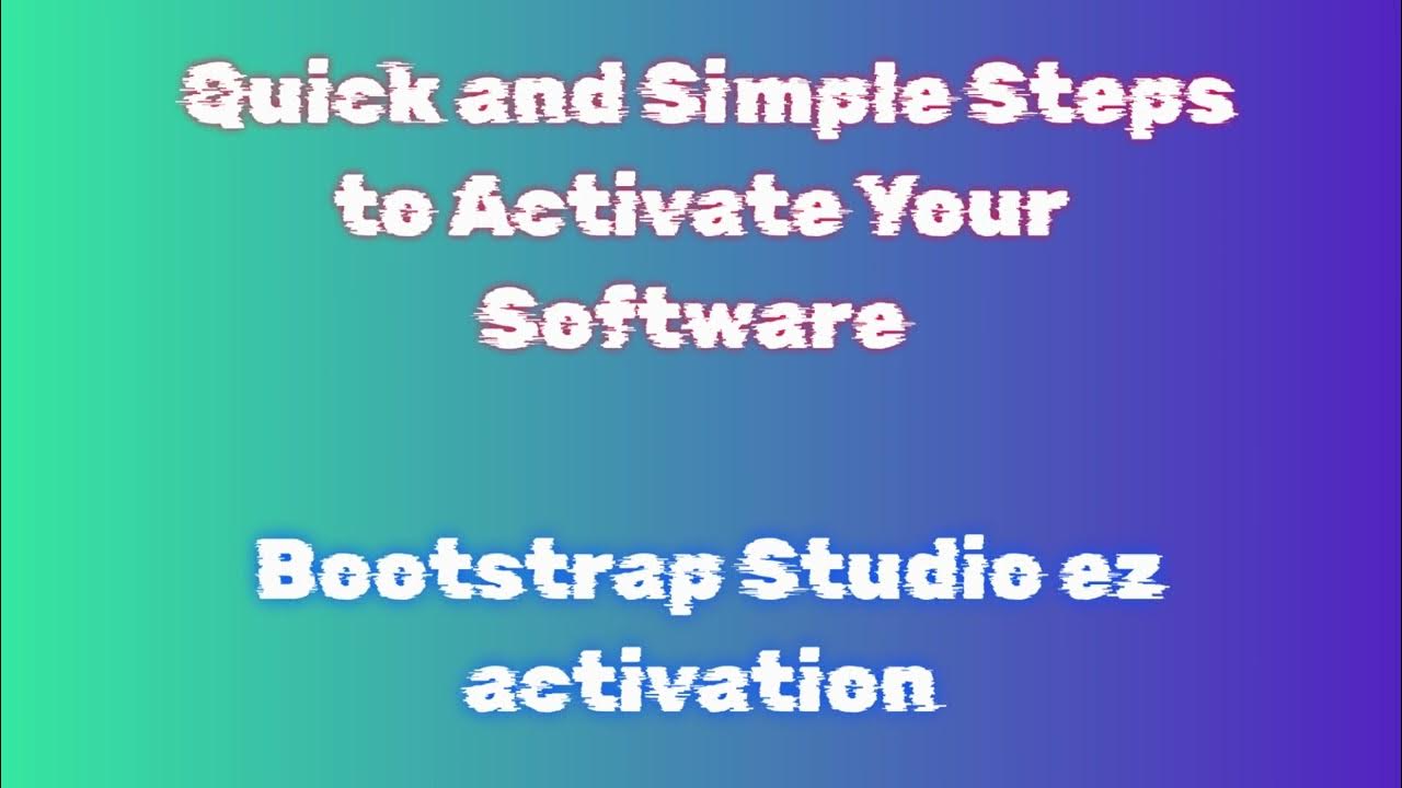 Download & Install Bootstrap Studio: Step-by-Step Instructions - YouTube