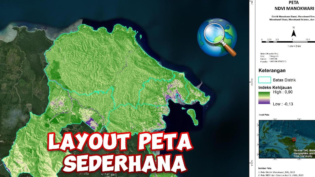 Membuat Layout Peta Sederhana - YouTube