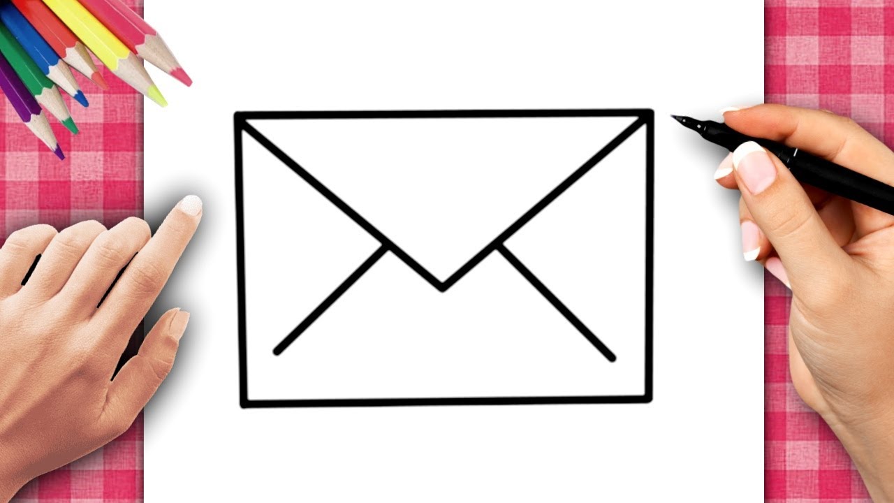 COMO DESENHAR UMA CARTA FÁCIL - YouTube
