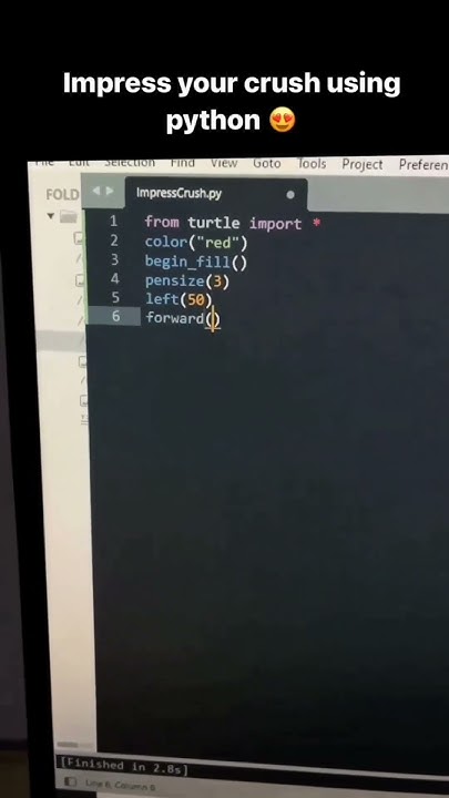 Impress Your Crush 🥰 Using Python Language Learning Python Tutorial Pythontutorial Viral