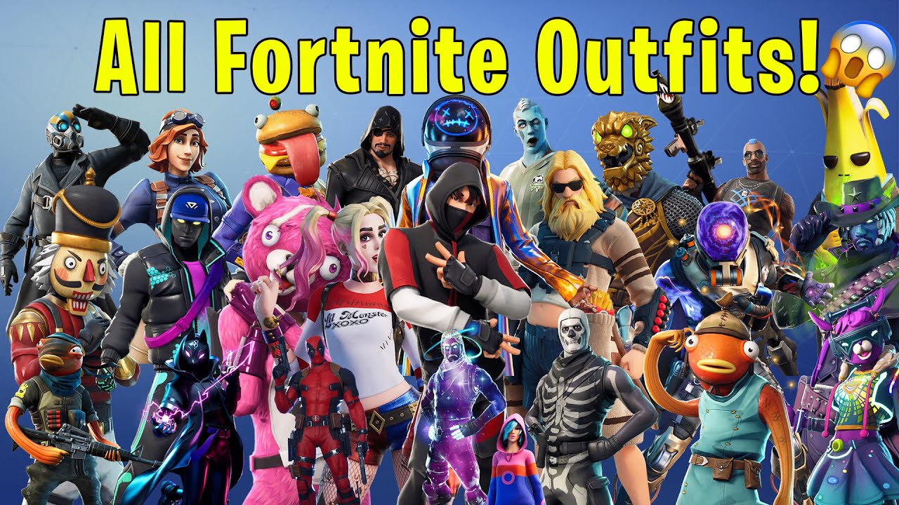 All Outfits in Fortnite | 800+ Skins | Fortnite Outfits / Skins - YouTube
