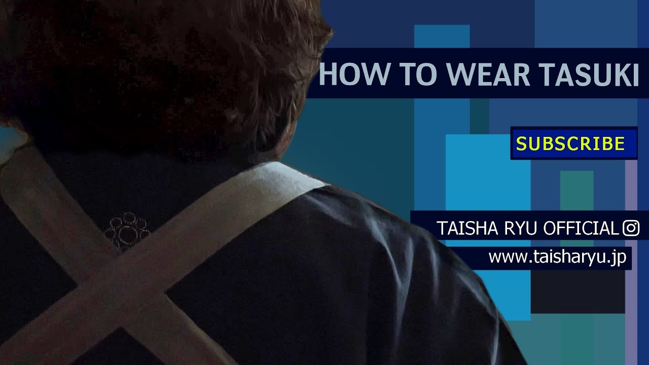 Tasuki: Japanese kimono sleeves' cord - YouTube