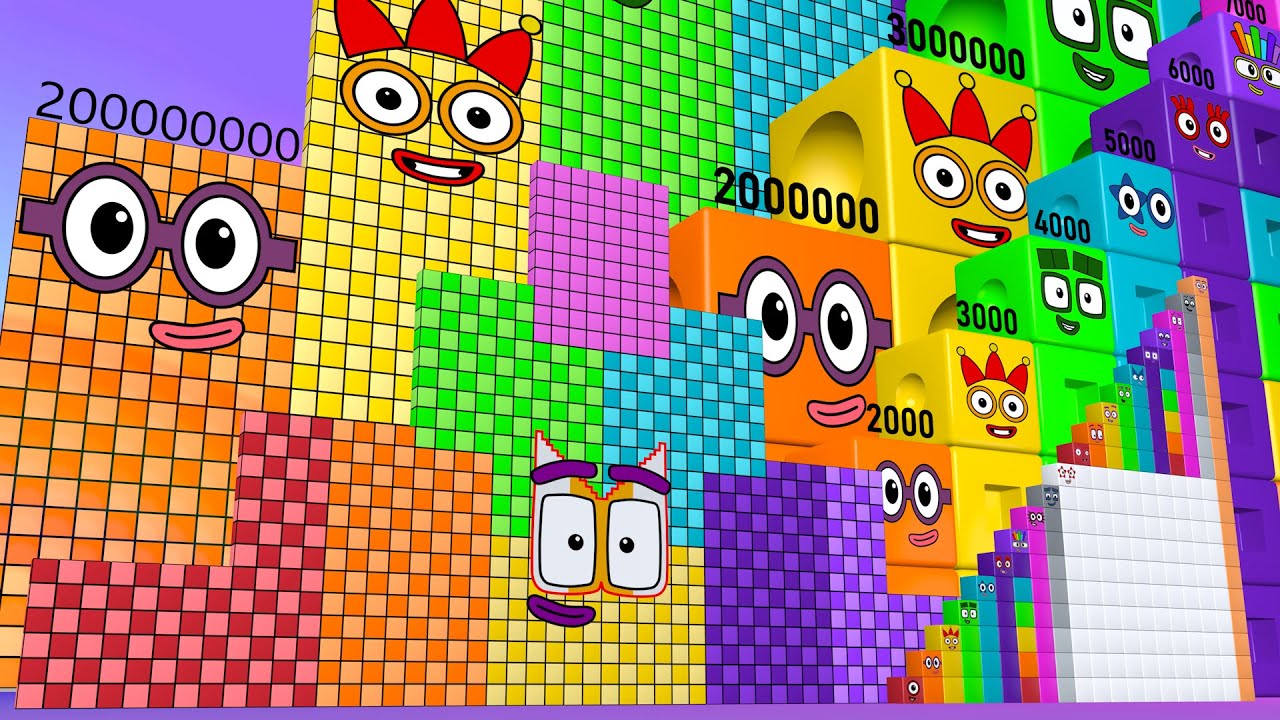 Numberblocks Puzzle Step Squad 100 780 500,000 700,000,000 MILLION ...