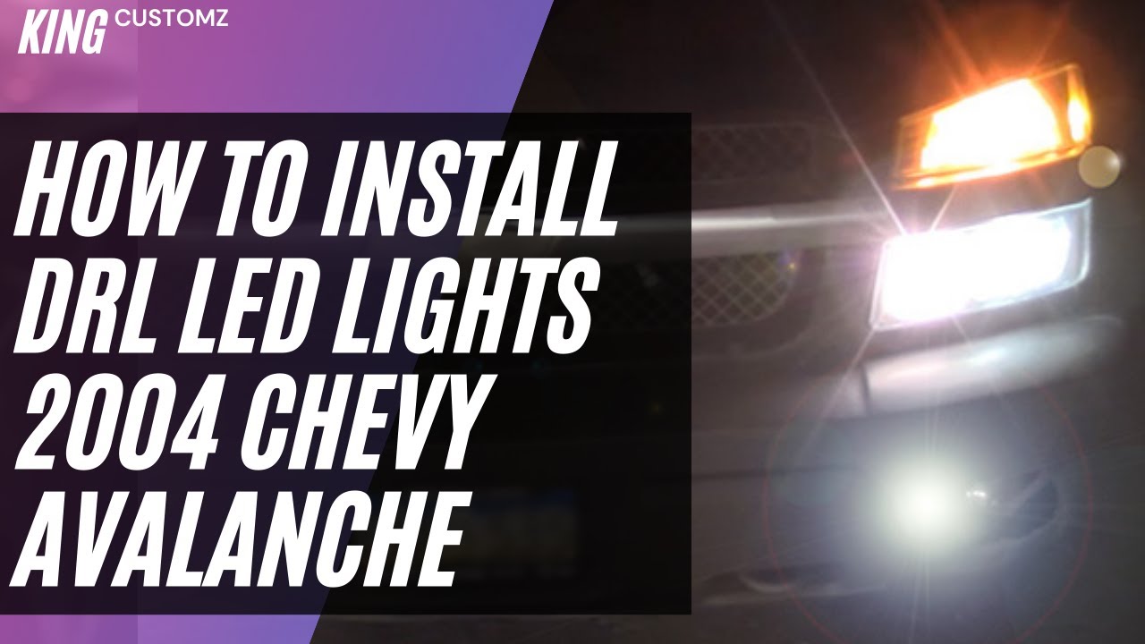 How to install led drl on 2004 chevy avalanche - YouTube