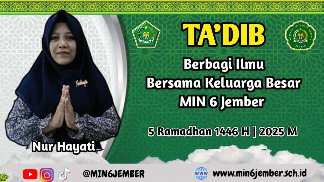 TA'DIB RAMADHAN KE-5 I Ramadhan Momentum Perbaikan Diri dan ...