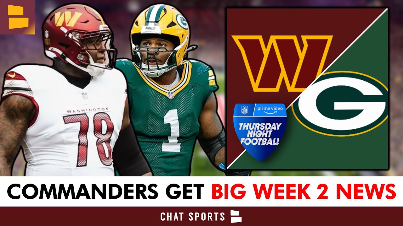 The Washington Commanders Get BIG NEWS Just Hours From Their Week 2 ...