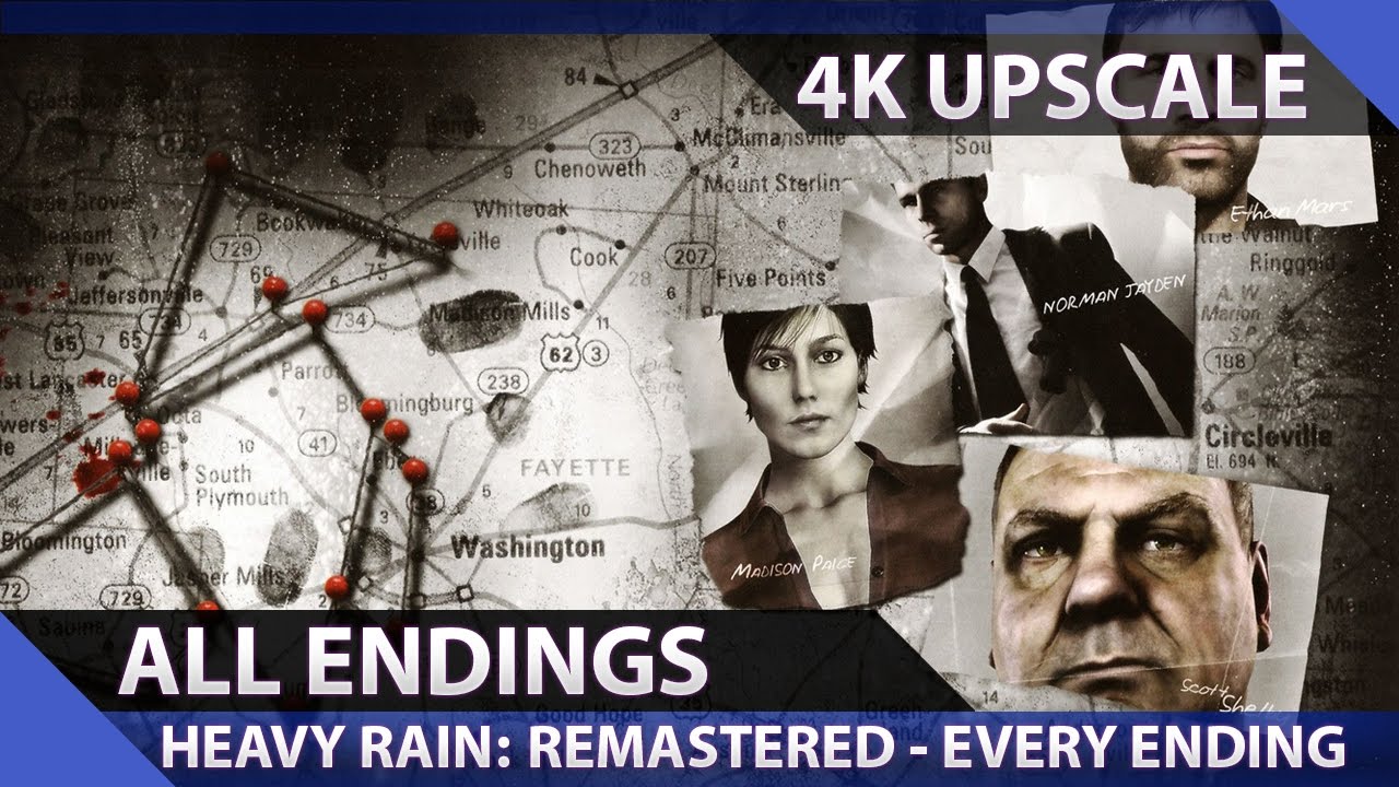 Heavy Rain: Remastered - All Cinematic Endings (4K) - YouTube