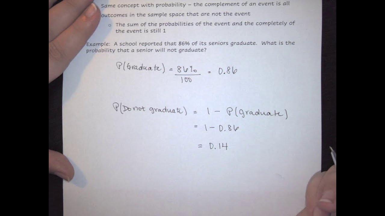 Complement Rules of Probability - YouTube