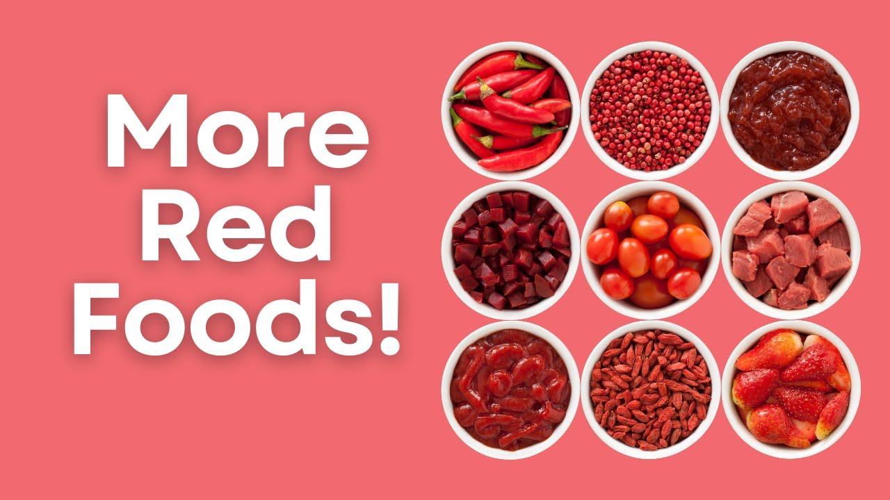 Even more health benefits of RED foods! - YouTube